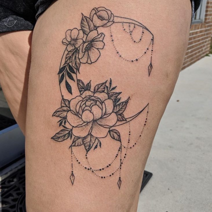 25 Beautiful Moon Tattoos for Women - Pulptastic