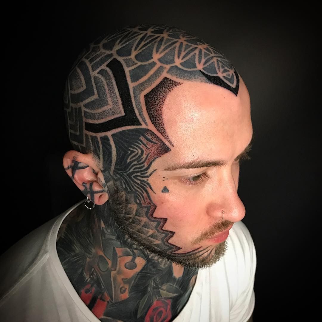 20 Face Tattoos for Men Who Just DGAF - Pulptastic