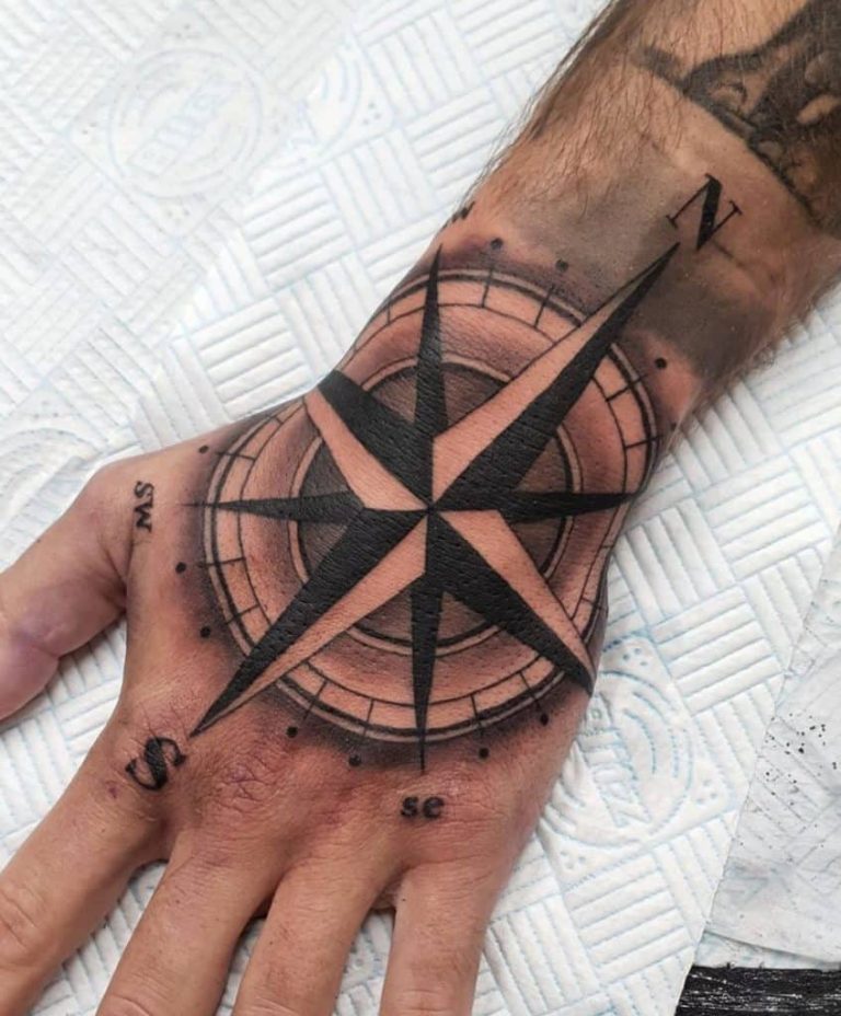 25 Brilliant Compass Tattoos for Men – Pulptastic