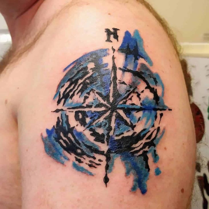 25 Brilliant Compass Tattoos for Men – Pulptastic