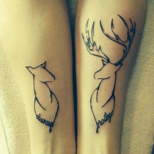 60 Matching Couple Tattoos For The Adorable And Romantic - Pulptastic