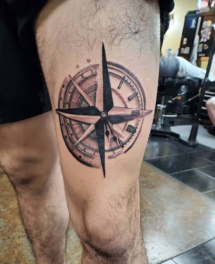 25 Brilliant Compass Tattoos for Men – Pulptastic