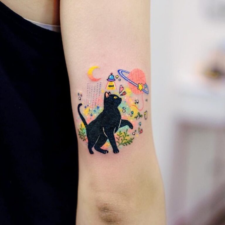 47 Cute Cat Tattoos For Women - Pulptastic