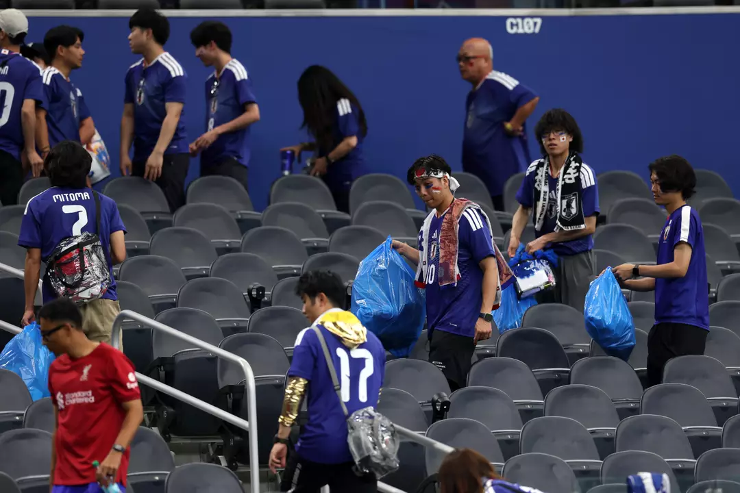 Why Japan Fans Brought Blue Bags to the World Cup Match Is Winning ...